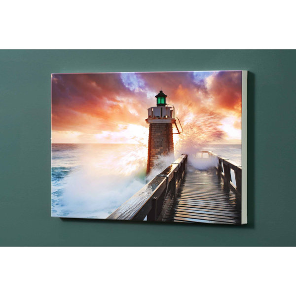 East Urban Home Lighthouse Magnetic Wall Mounted Photo Memo Board ...