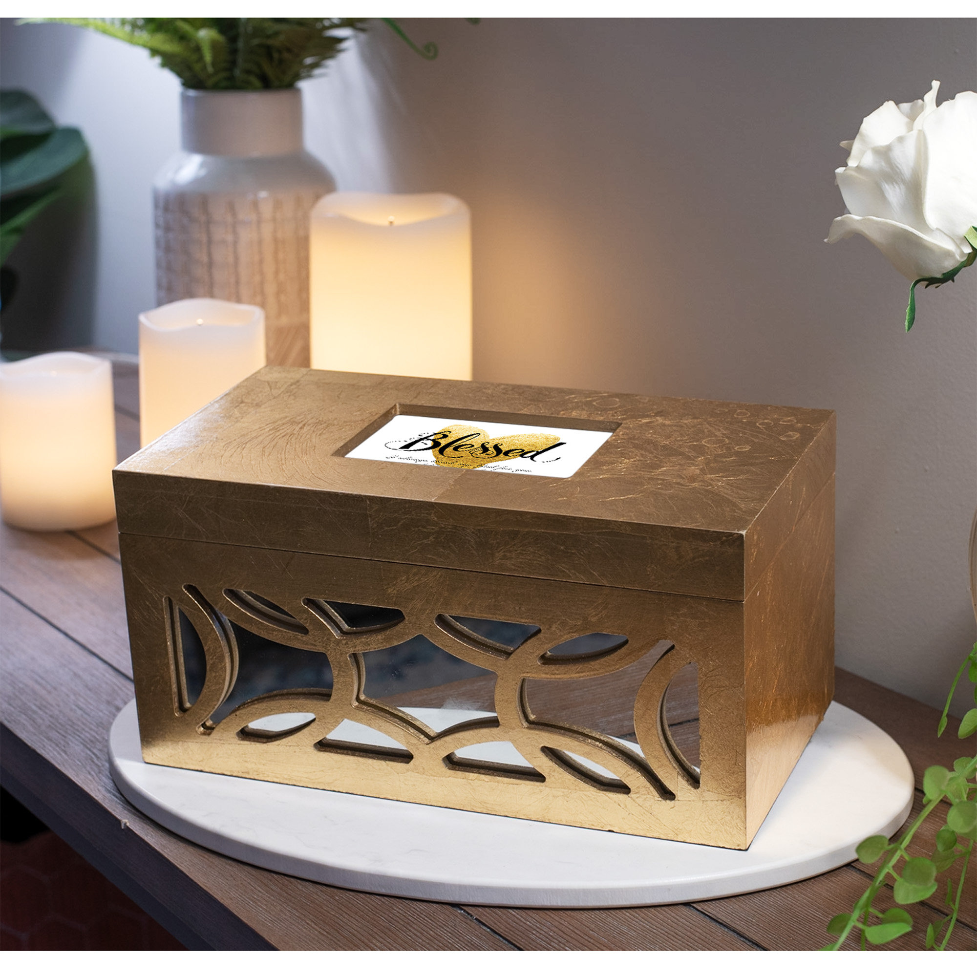 Trinx Elenna Blessed 1 Cor. 1:4 Memory Box | Wayfair