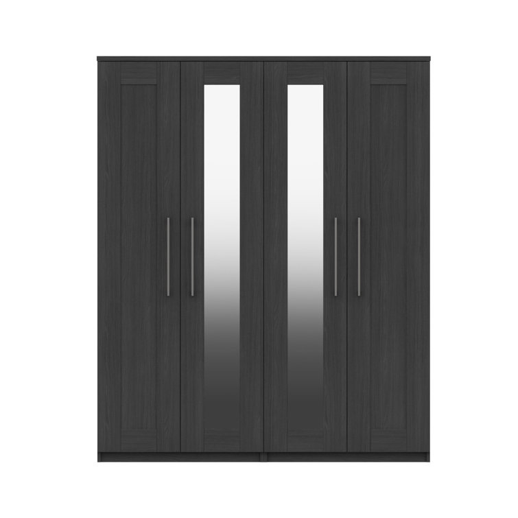 17 Stories Alishma 4 Door Manufactured Wood Wardrobe | Wayfair.co.uk