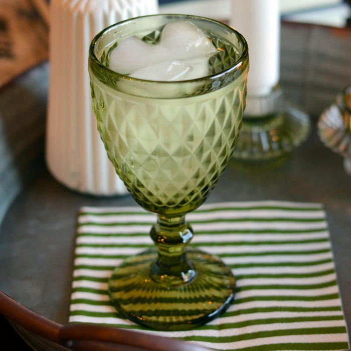 Bungalow Rose 10 Ounce Glass Goblet Set | Wayfair