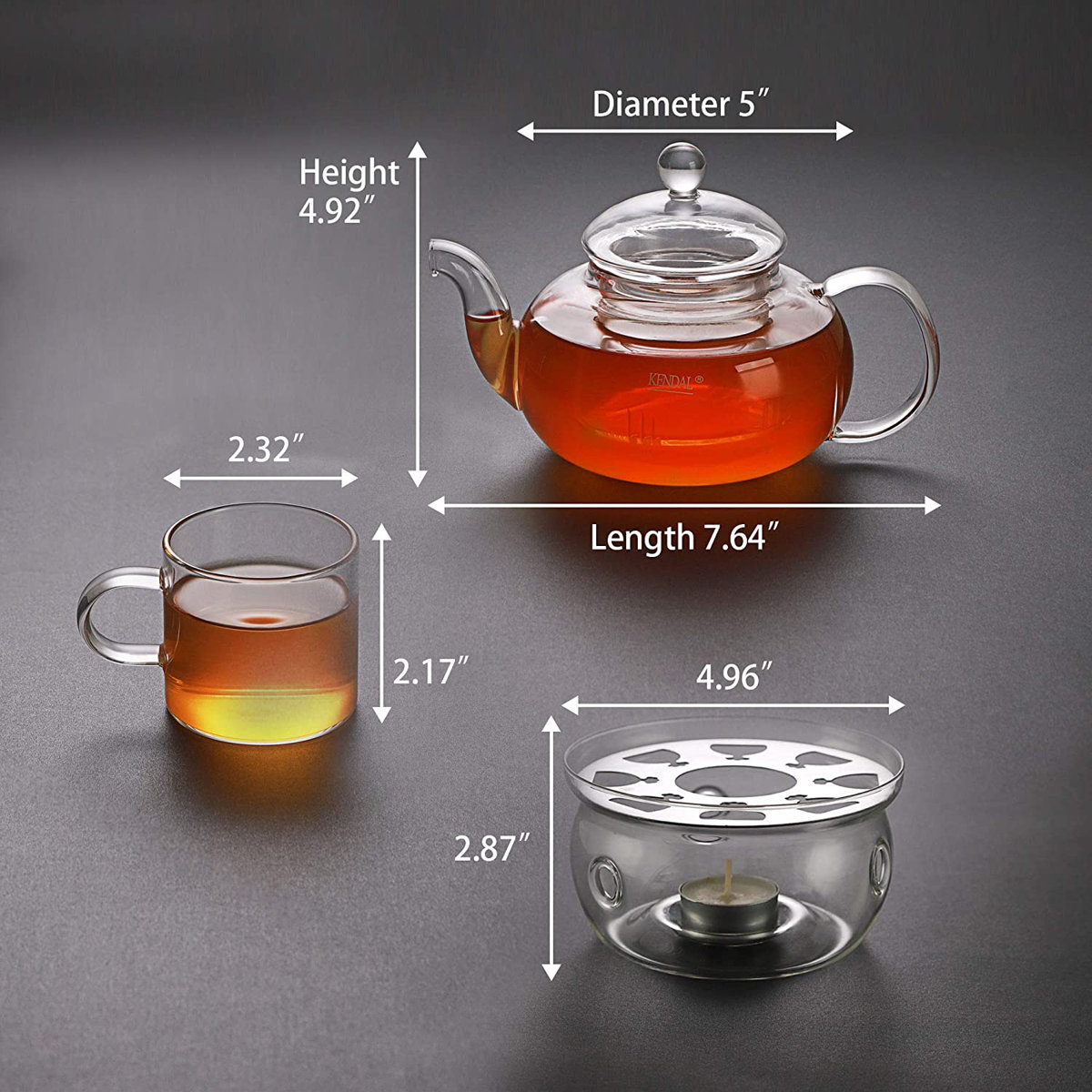 Kendal Filtering Glass Tea Set for People & Reviews | Wayfair