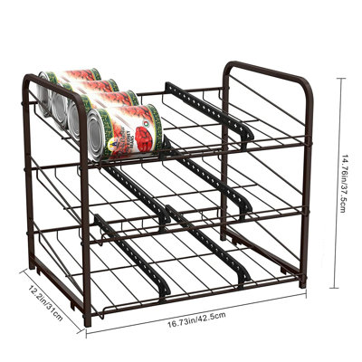 Prep & Savour Stackable Can Rack Organizer for 72 Can Kitchen ...