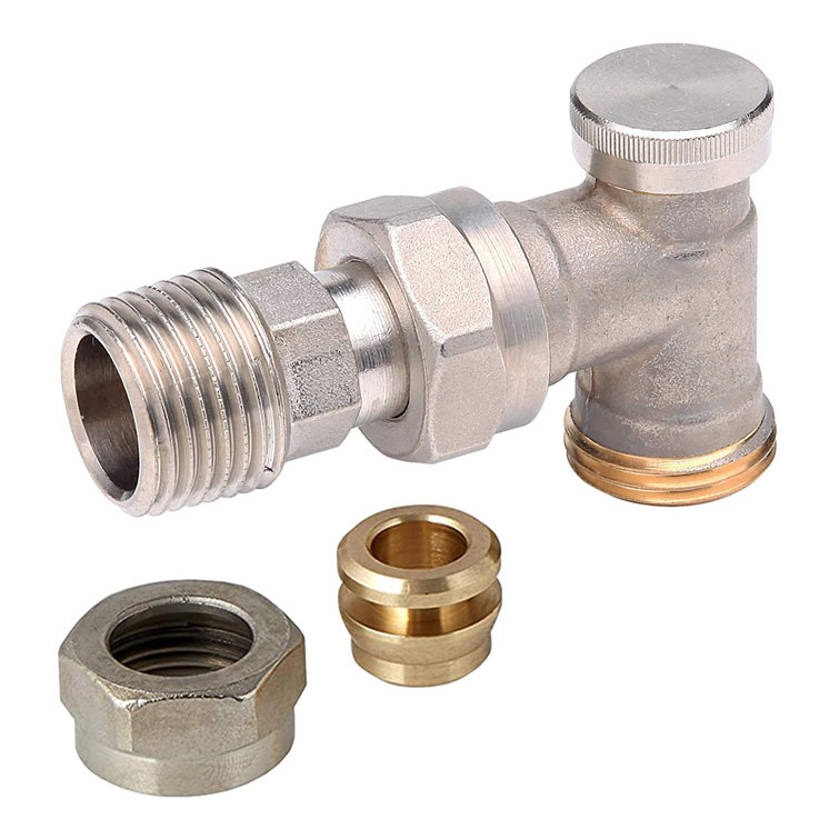 Symple Stuff 15mm Rlv-d Lockshield Valve With Compression Fittings For ...