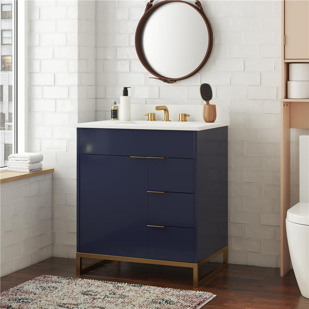 CosmoLiving by Cosmopolitan Leona 30” Bathroom Vanity | Wayfair