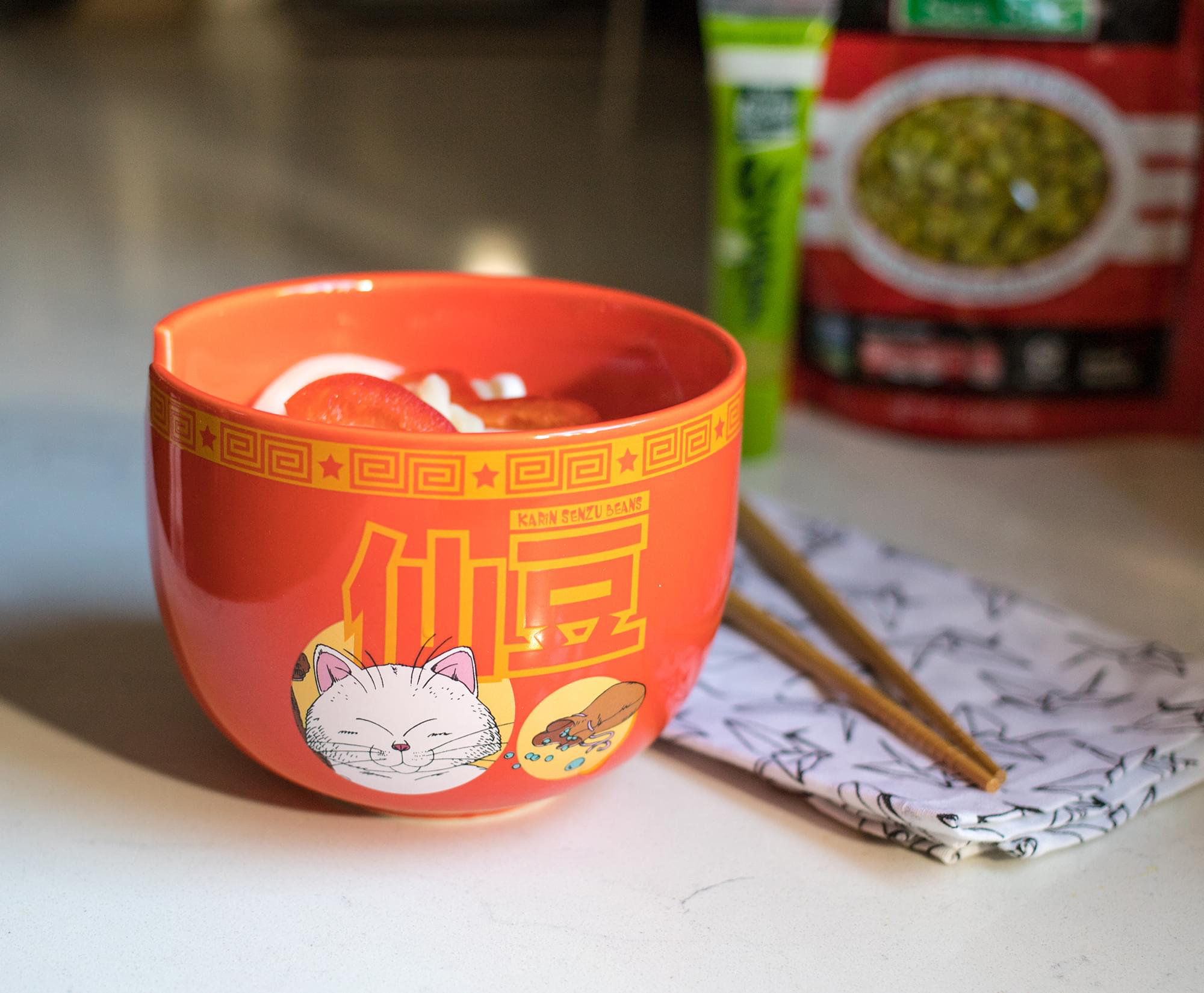Just Funky Dragon Ball Z Karin Japanese Dinnerware Set | 16-Ounce Ramen ...