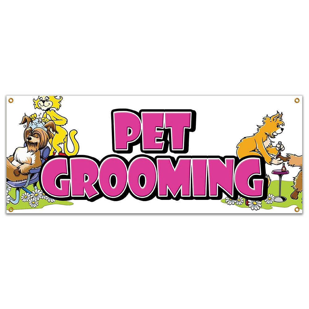 SignMission Pet Groomer Banner Sign | Wayfair