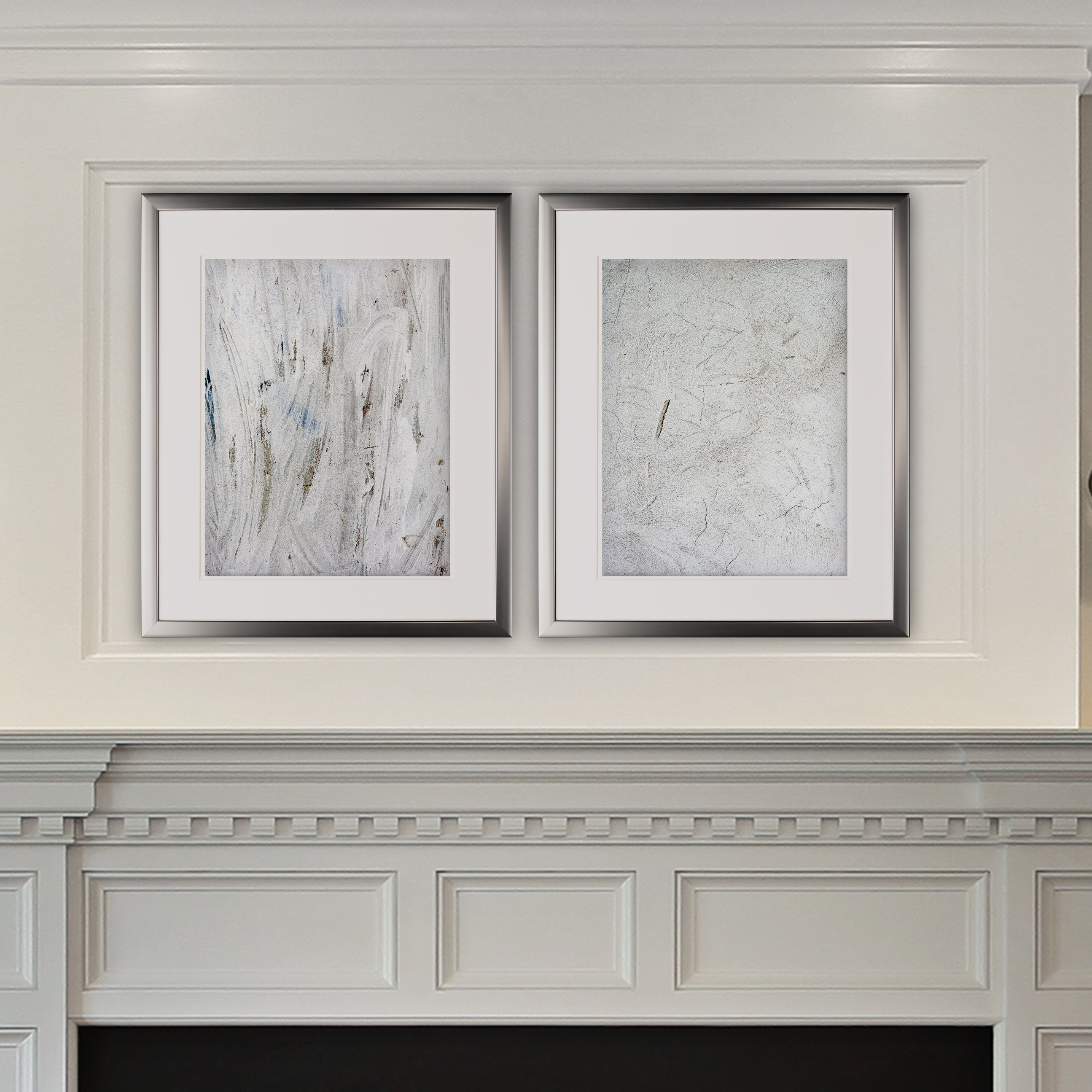 Wrought Studio Abstract Stone I - 2 Piece Picture Frame Graphic Art ...