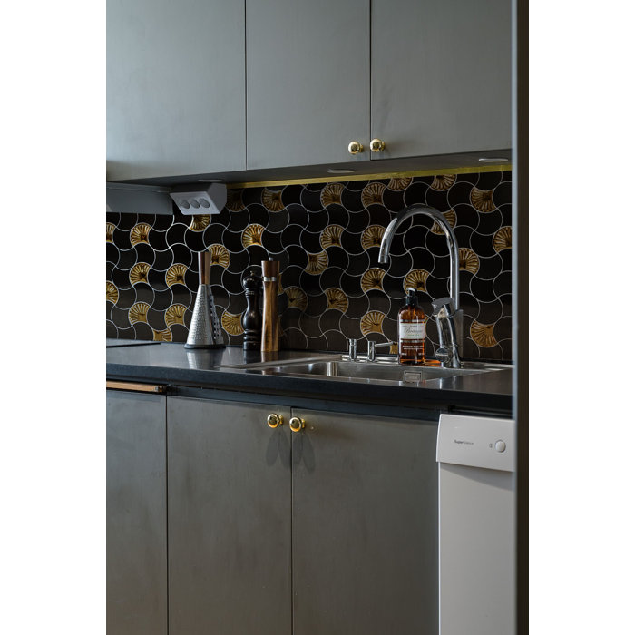 WS Tiles Twilight 2" x 3" Aluminium Grid Mosaic Tile | Wayfair