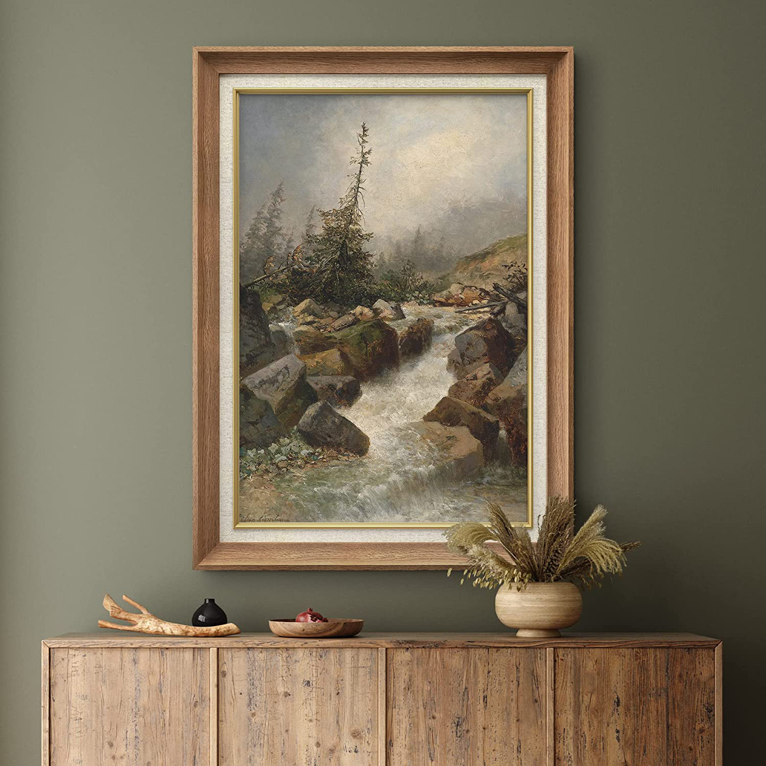 SIGNLEADER Dark Winter Pine Tree Forest Nature Wilderness - Single ...