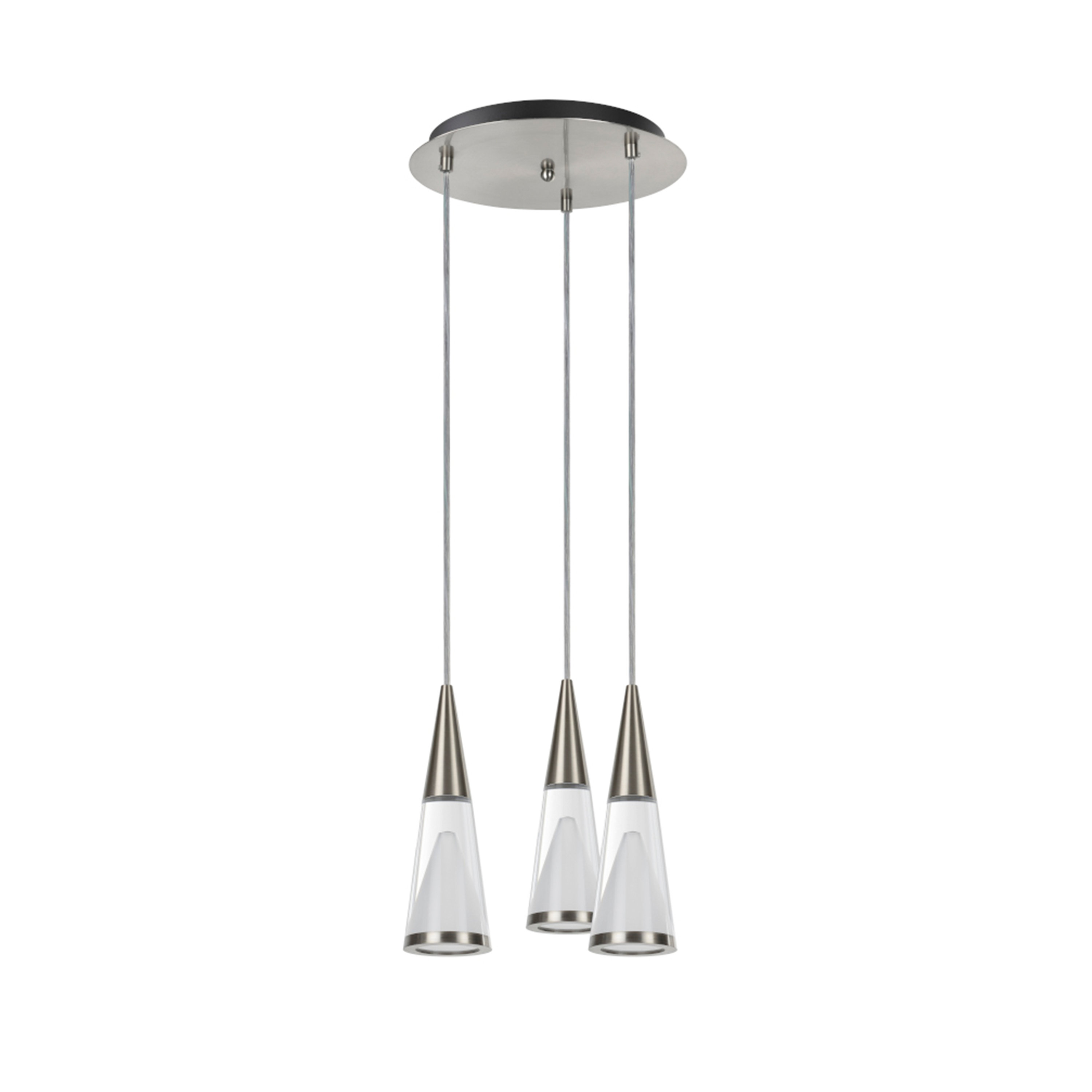 Aspen Creative Corporation 3 - Light Cluster Cone Pendant | Wayfair