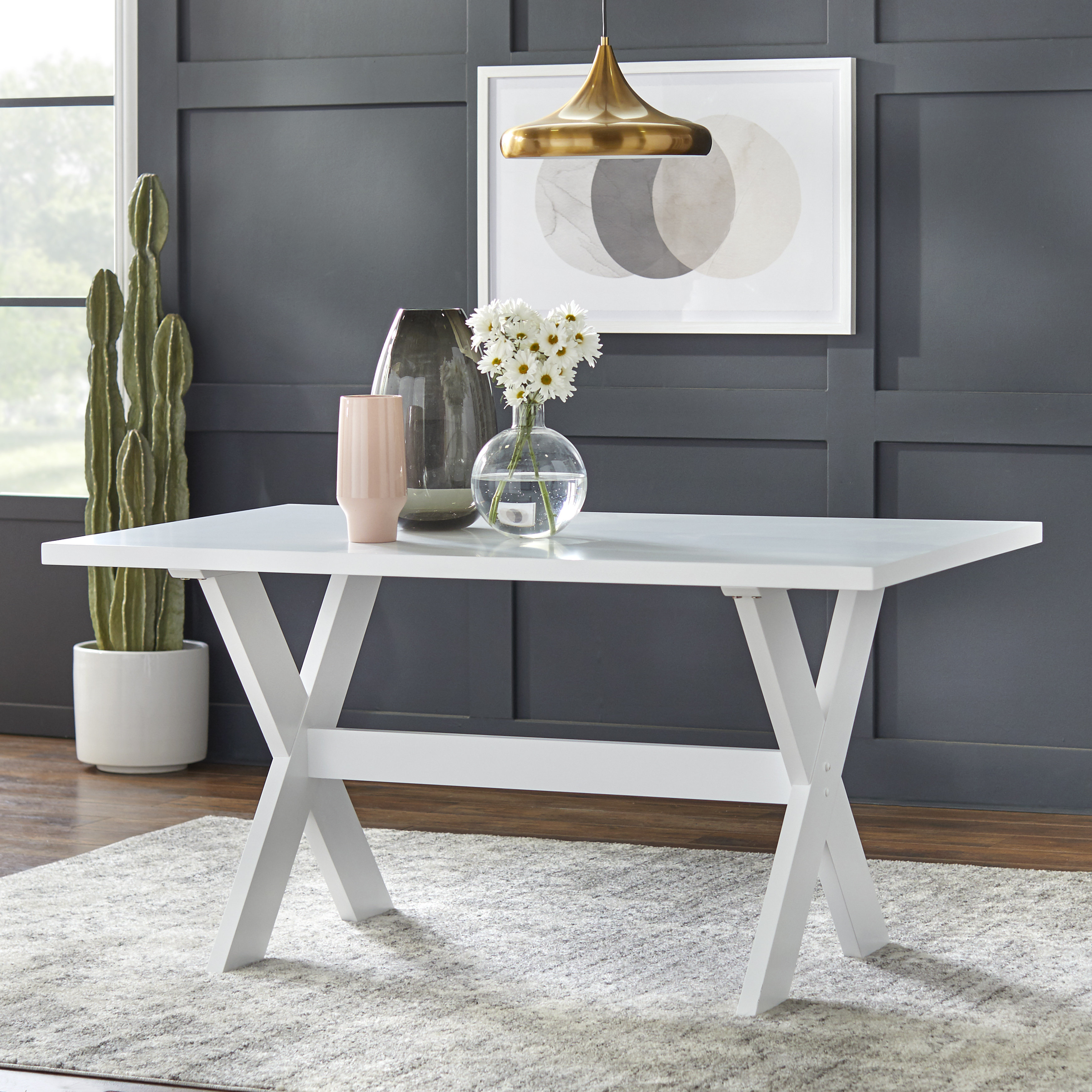 Breakwater Bay Bengte 59.1'' Trestle Dining Table & Reviews | Wayfair
