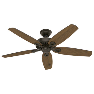 Hunter Fan 52" Builder Elite 5 - Blade Outdoor Standard Ceiling Fan ...