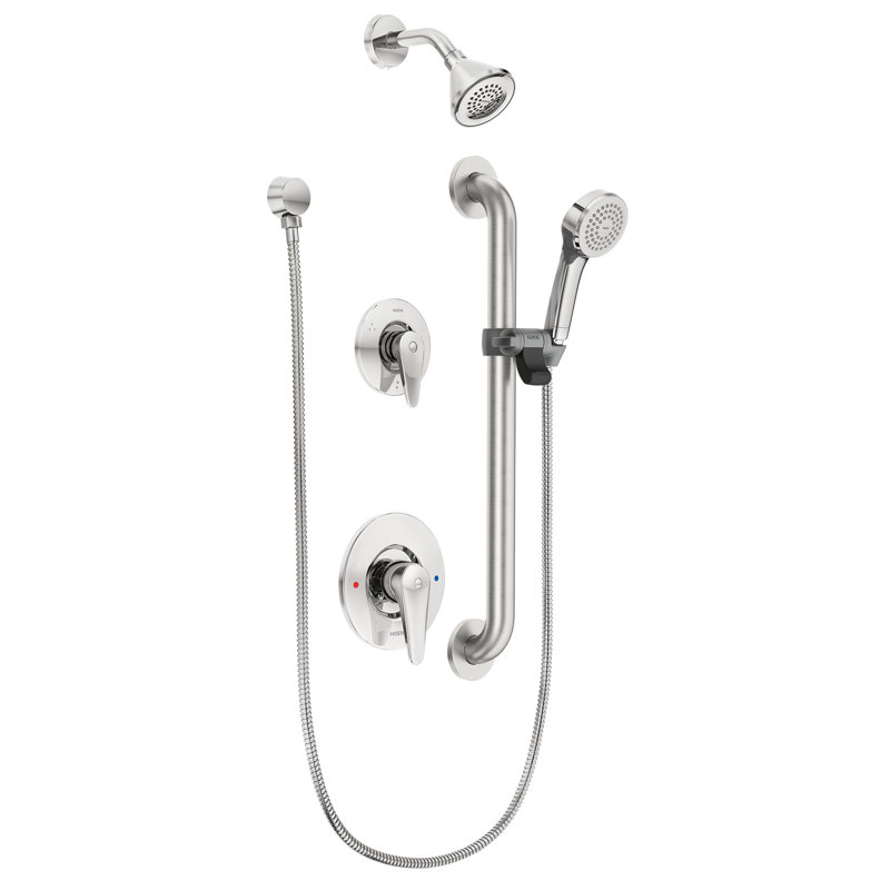 Moen Commercial Pressure Balanced Complete Shower System & Reviews ...