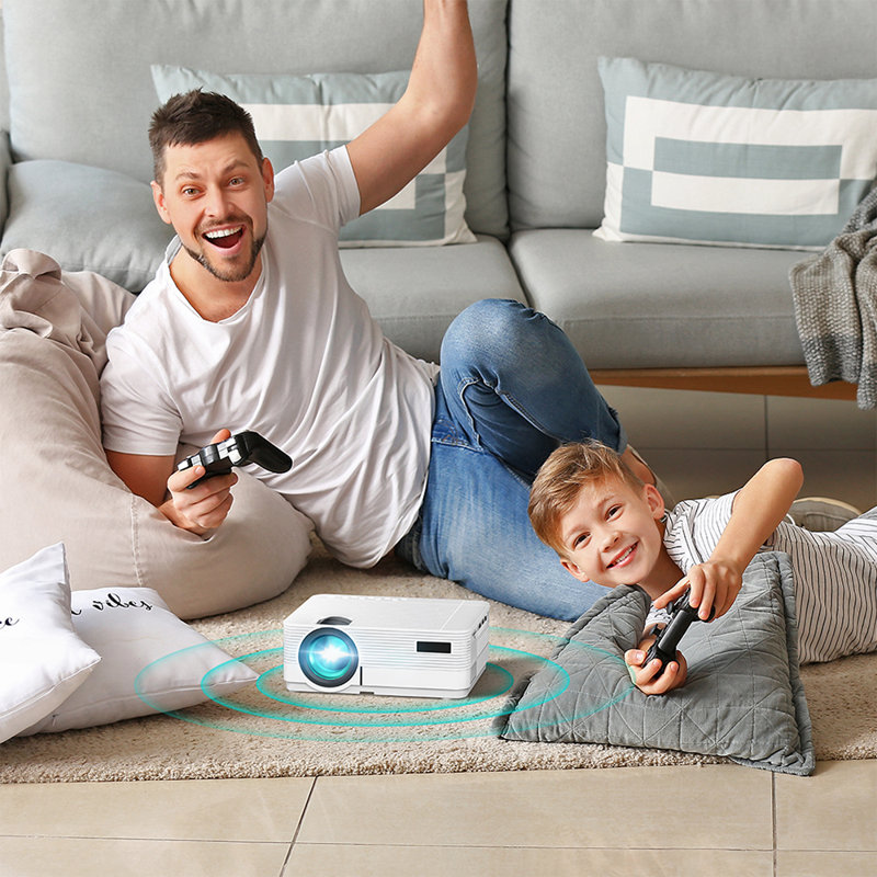 Vankyo - Leisure 470 Wireless Mini Projector with 110 Lumens - White ...