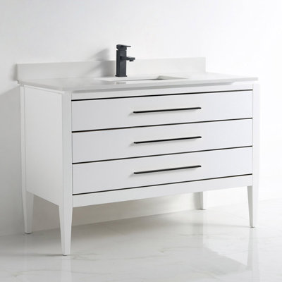 Dowell 48" Single Bathroom Vanity Base Only | Wayfair