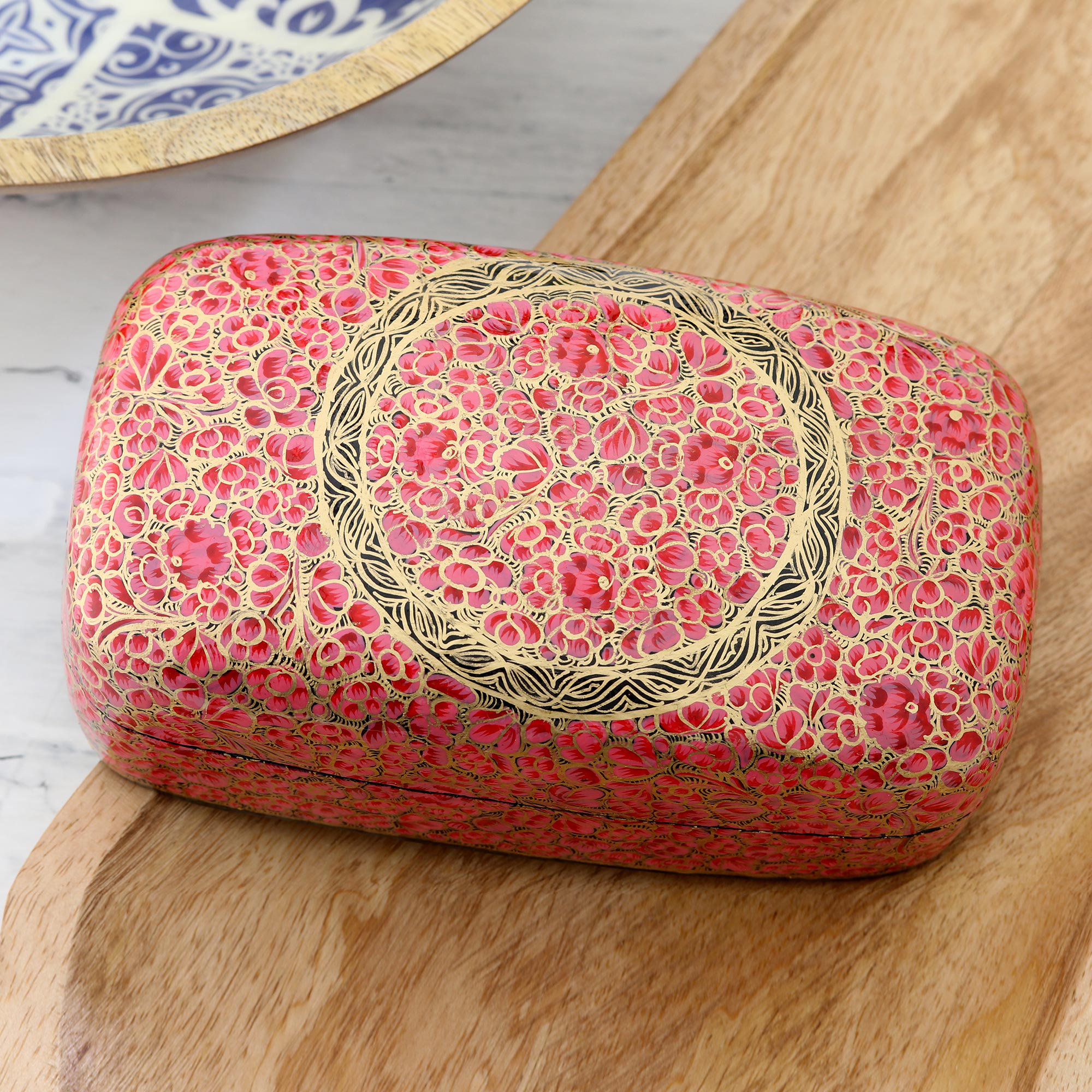 House of Hampton® Handmade Kashmir Cheer In Pink Decorative Papier ...