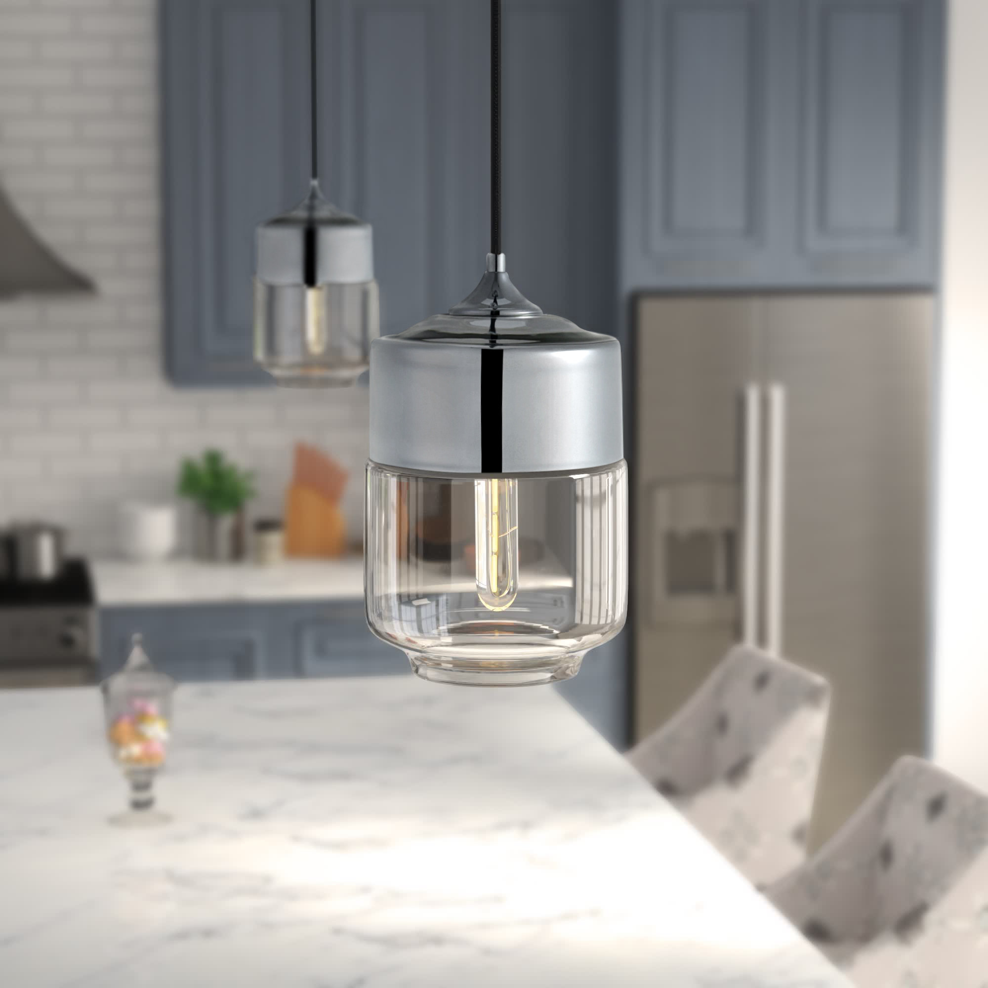 Viv + Rae Chamberland 1 - Light Single Schoolhouse Pendant & Reviews ...