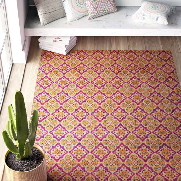 Mistana™ Christa Southwestern Pink/Gold Area Rug & Reviews | Wayfair