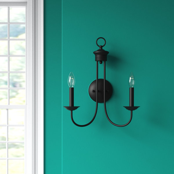 Willa Arlo Interiors Caughfield Steel Candle Wall Light | Wayfair