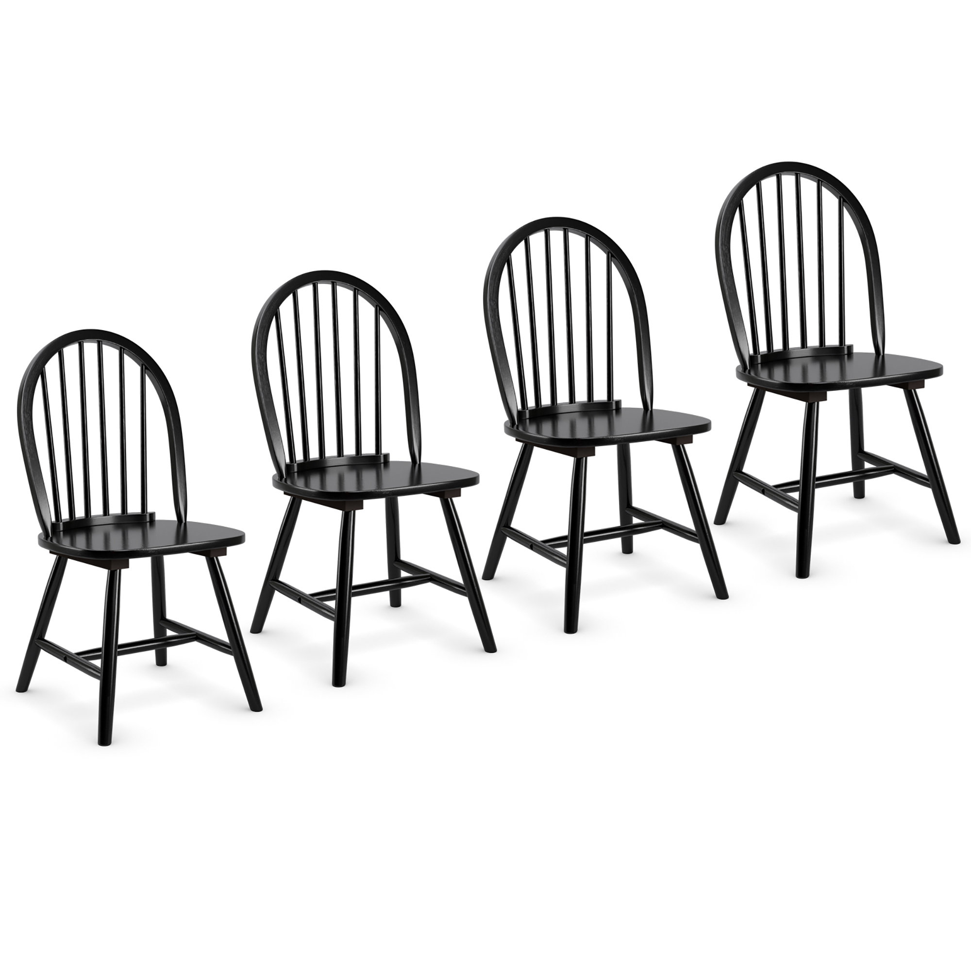 Laurel Foundry Modern Farmhouse Sepulveda Solid Wood Slat Back Side ...