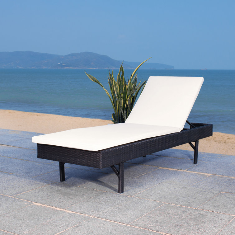 Latitude Run® Esmai 77.95'' Long Reclining Single Chaise with Cushions ...