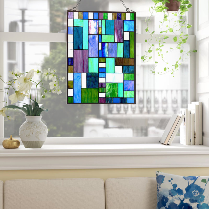 Red Barrel Studio® Picasso Glass Rectangle Window Panel & Reviews | Wayfair