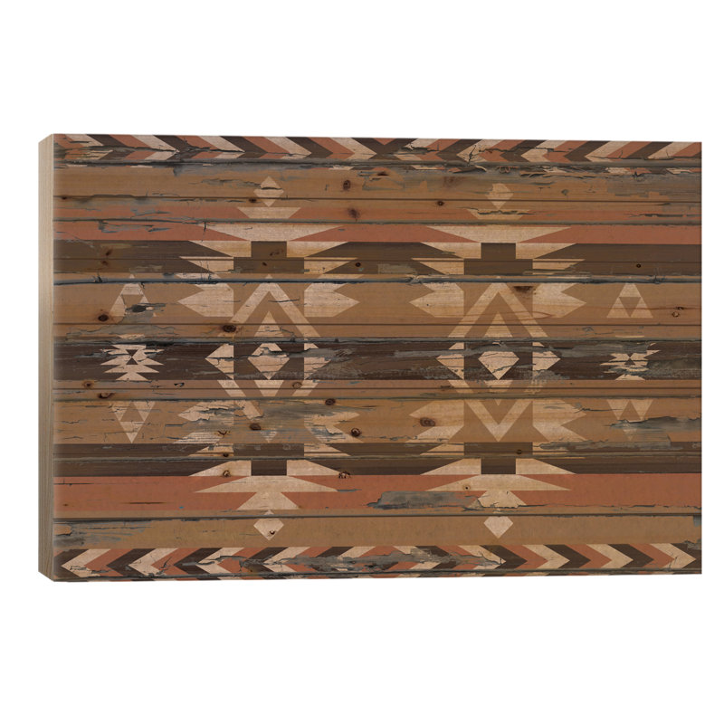 Union Rustic Sands Tribal Pattern - Unframed Print on Wood | Wayfair