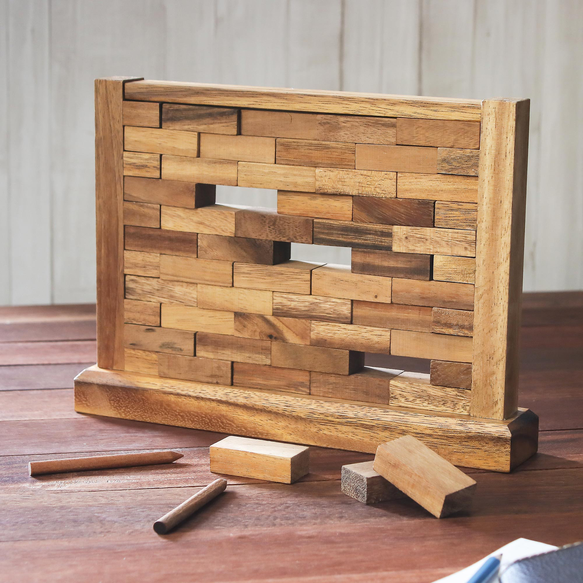 Millwood Pines Kenansville Stacking Wood Wall Table Top Game & Reviews ...