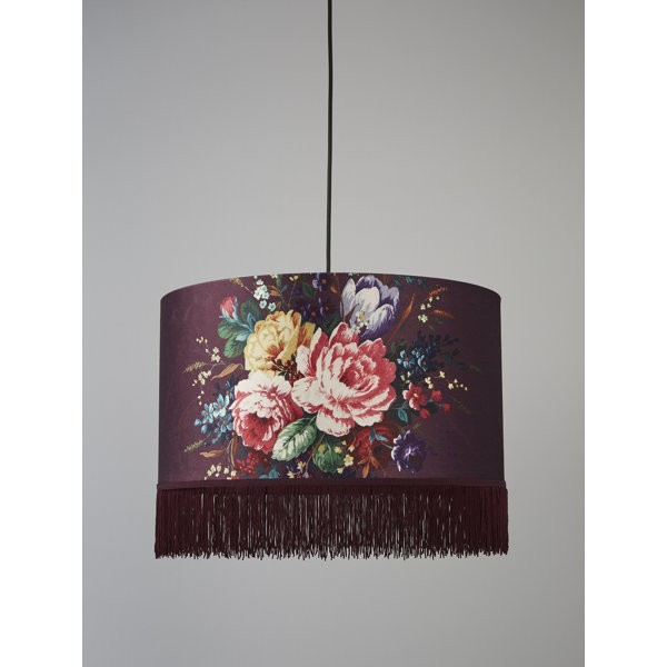 Mercer41 34Cm H Polyester Drum Lamp Shade ( Clip On ) in Purple ...