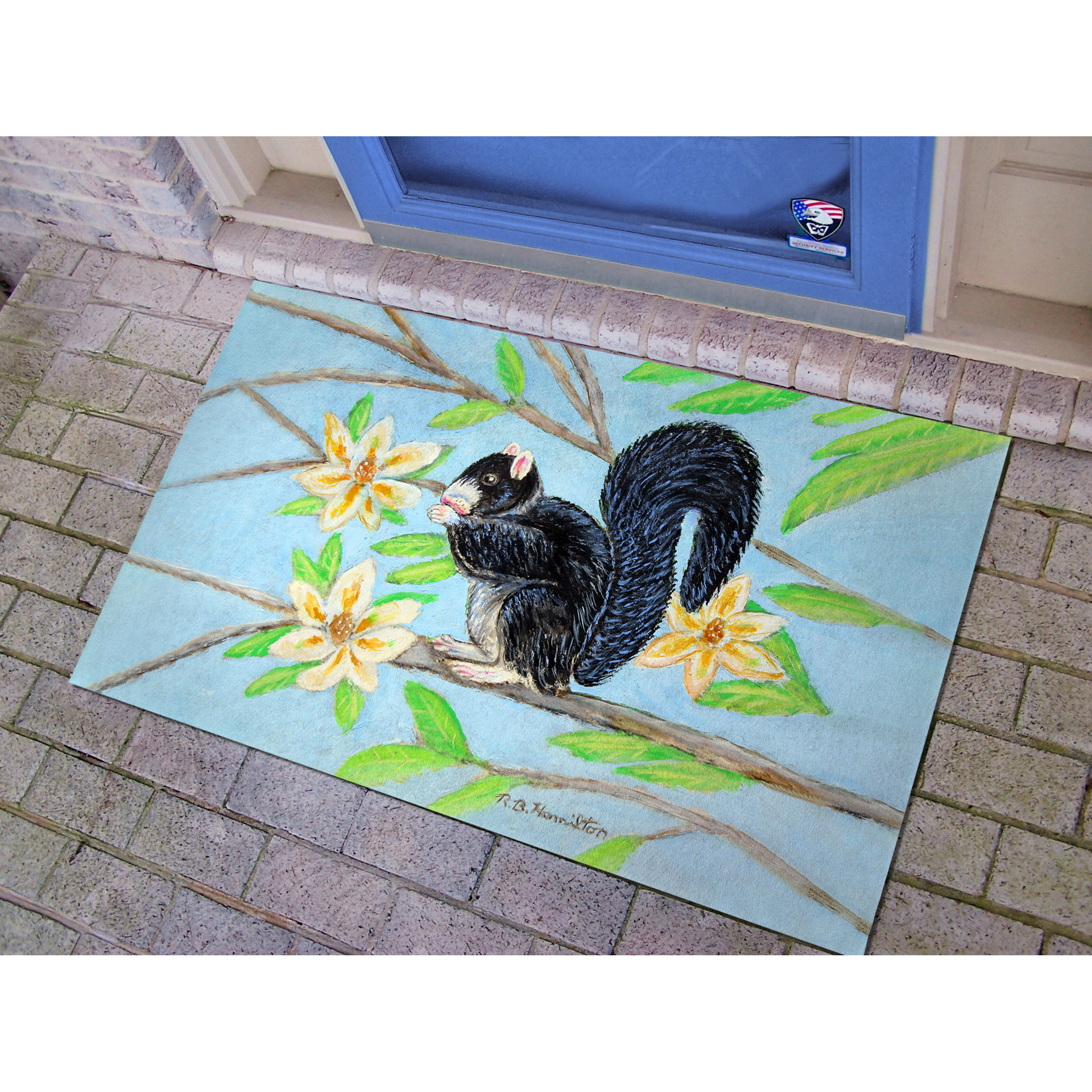 August Grove® Izola Fox Squirrel 50 in. x 30 in. Non-Slip Outdoor Door ...