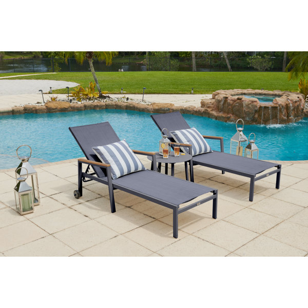 Ebern Designs Vishanth 75'' Long Chaise Lounge Set | Wayfair