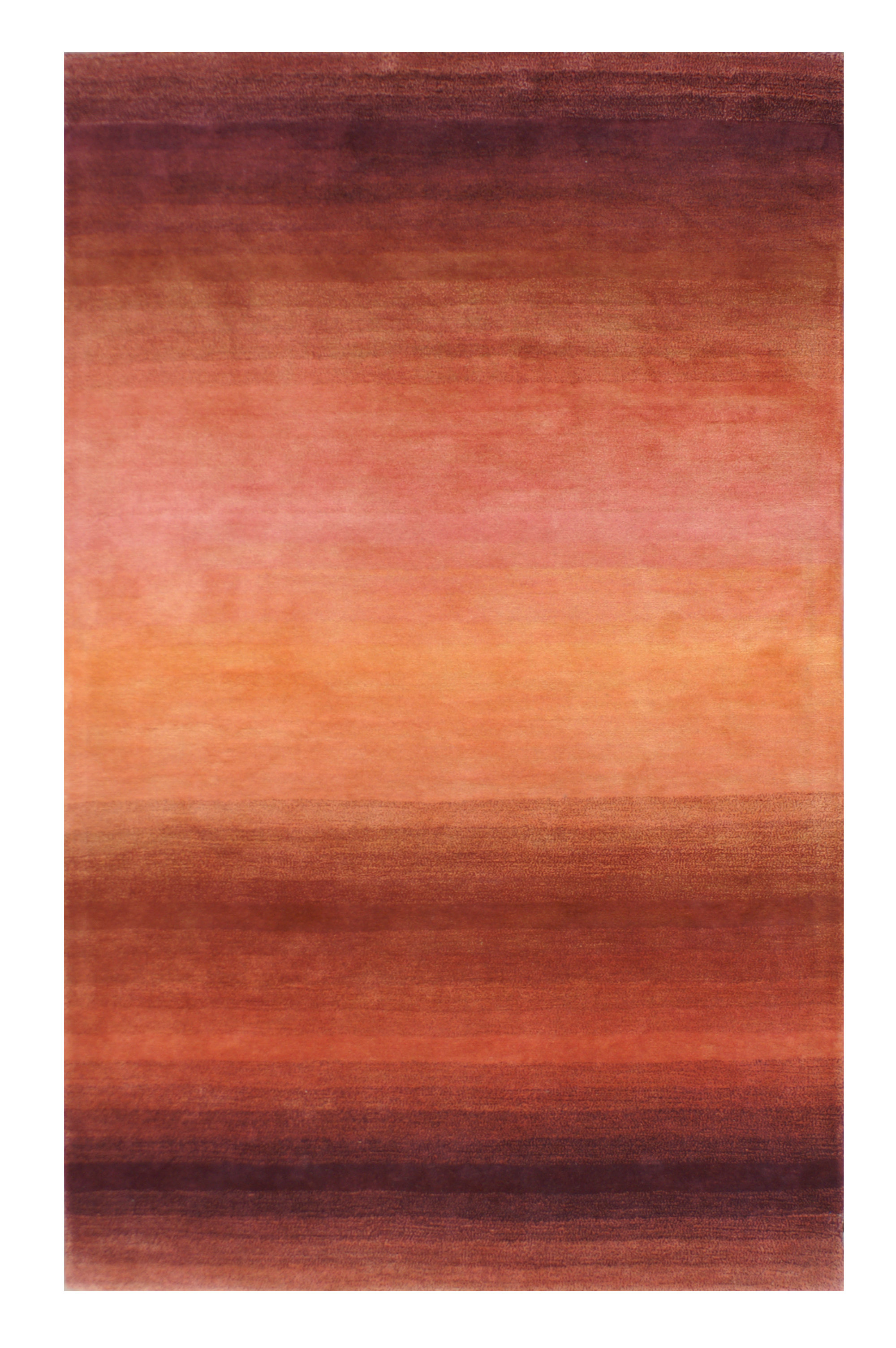 American Home Rug Co. Handmade Tufted Wool Rust Area Rug | Wayfair
