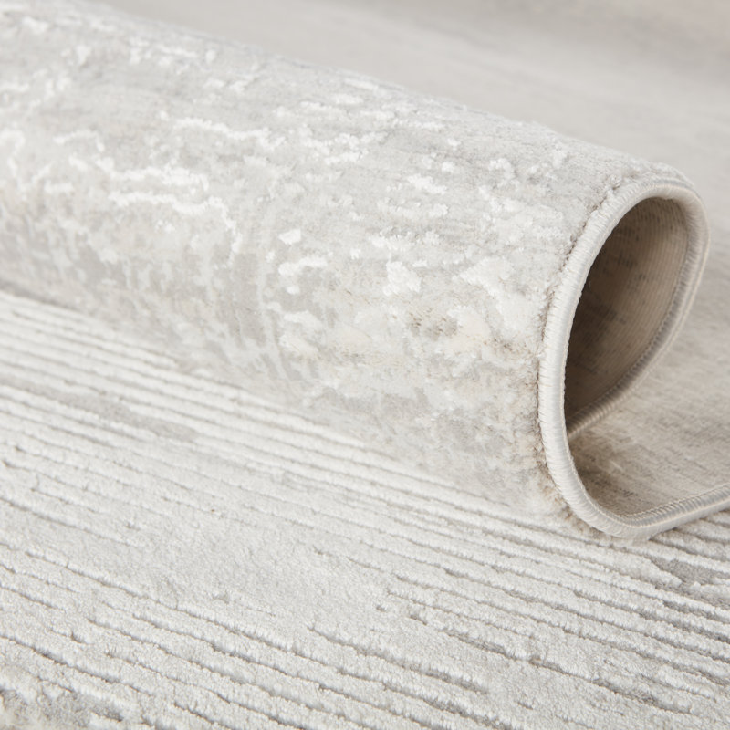 Brayden Studio® Averill Gray/Ivory Rug & Reviews | Wayfair