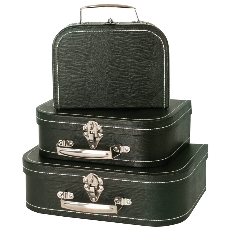 WaldImports 3 Piece Decorative Suitcase Set & Reviews | Wayfair
