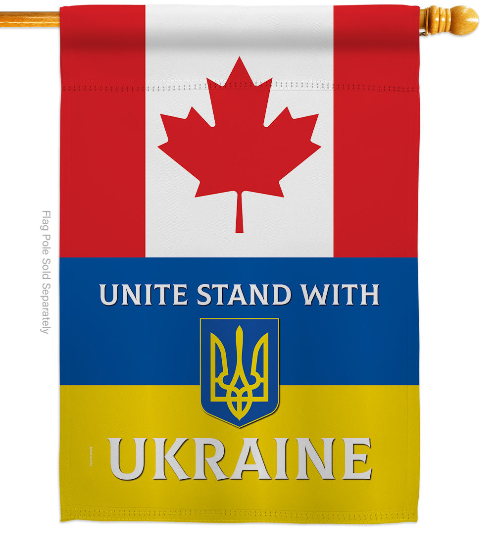 Americana Home & Garden Canada Stand with Ukraine 2-Sided 3.33 x 2.33 ...