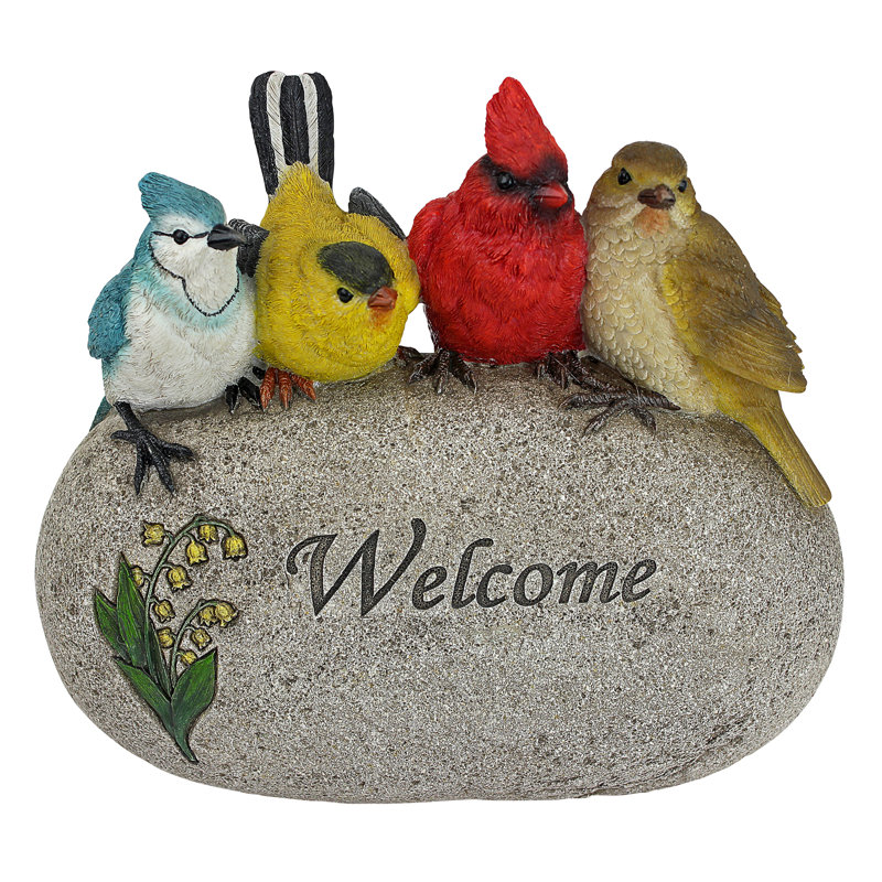 Design Toscano Birdy Welcome Garden Stone Statue | Wayfair