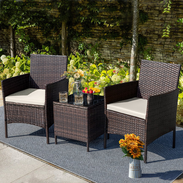 Outdoor-balcony-chair-set | Wayfair
