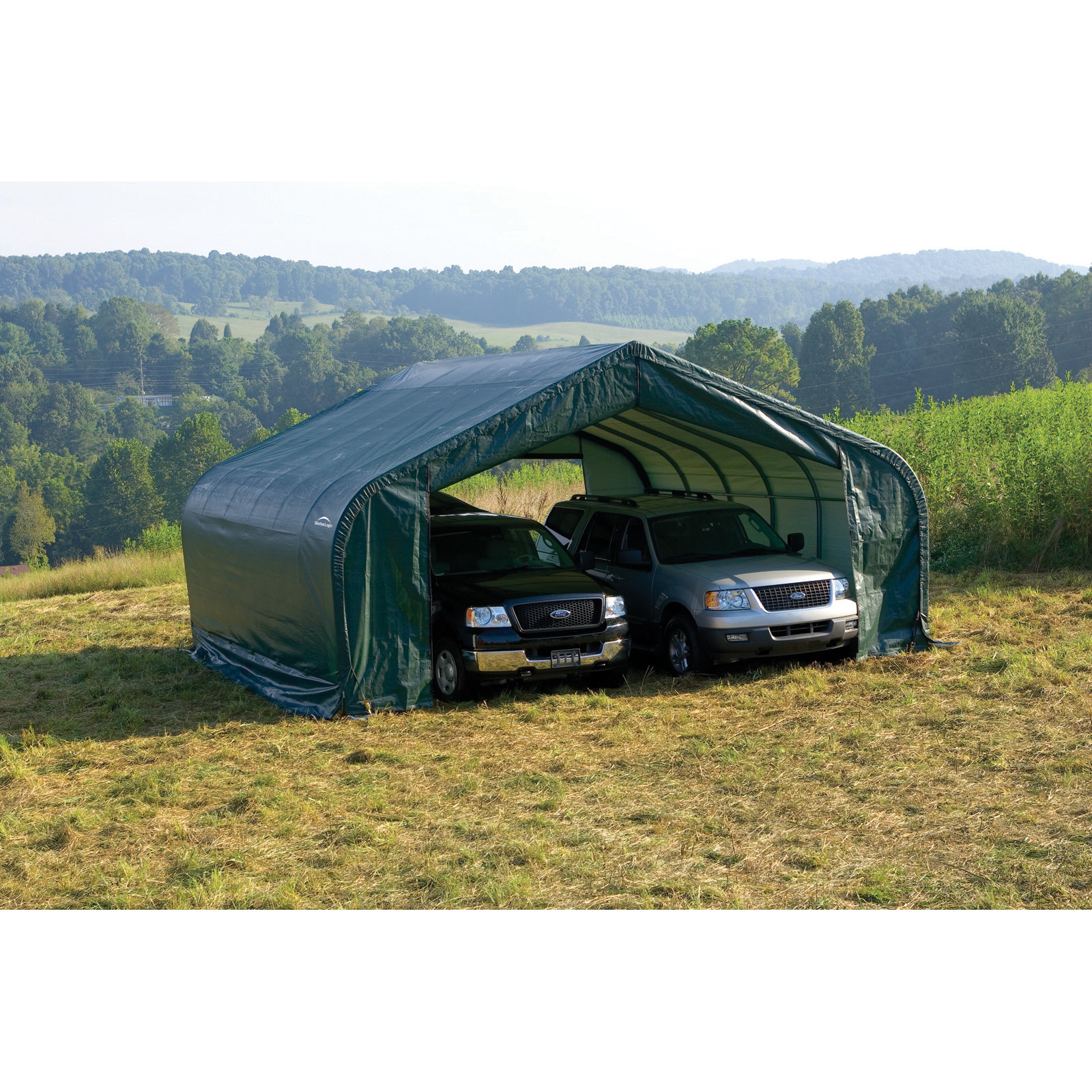 ShelterLogic 22' Ft. W x 24' Ft. D Garage & Reviews | Wayfair