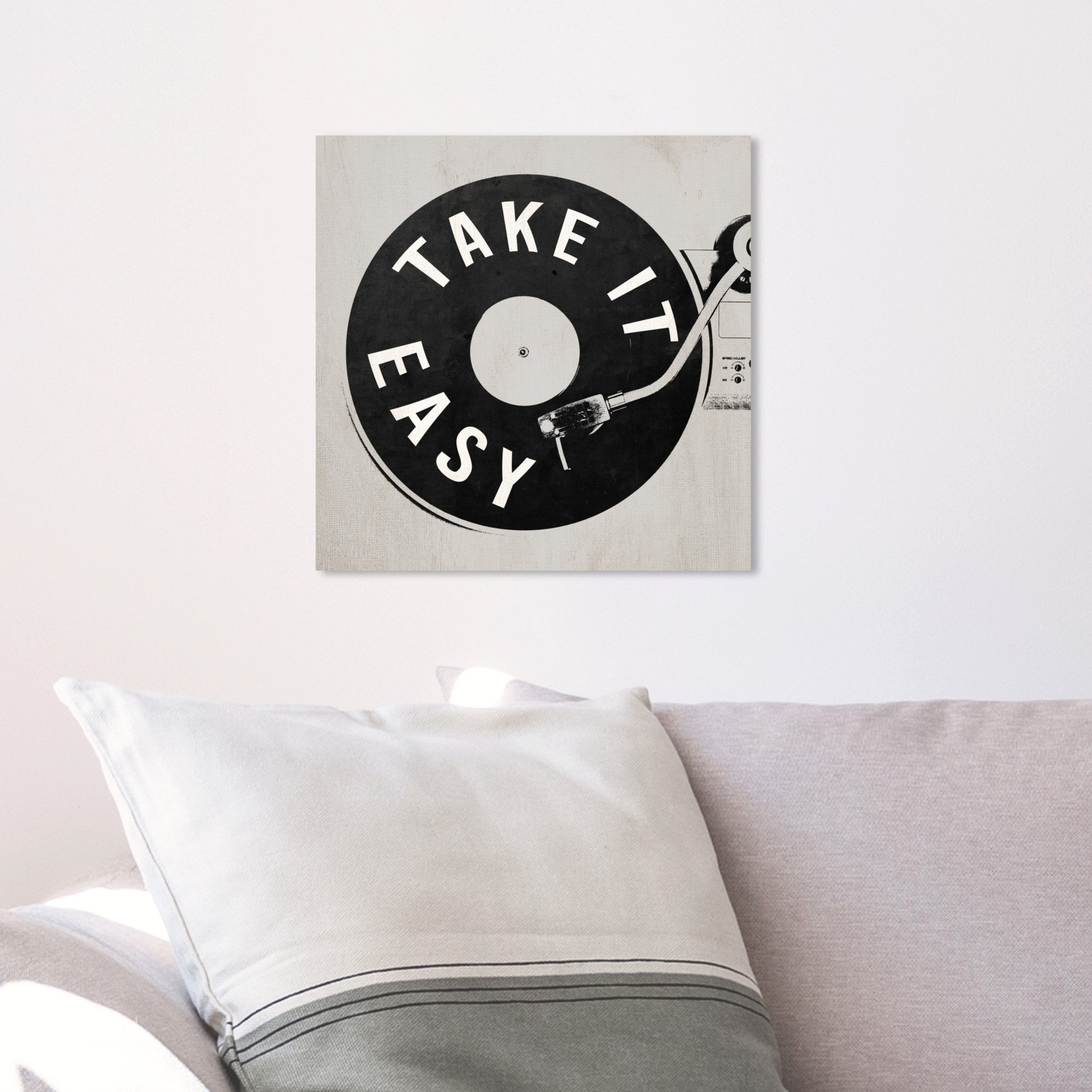Wrought Studio Take It Easy - Graphic Art on Canvas | Wayfair