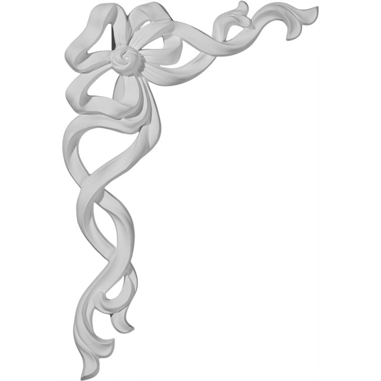 Ekena Millwork Versailles 15 3/4"H x 11"W x 1 1/8"D Large Ribbon with ...