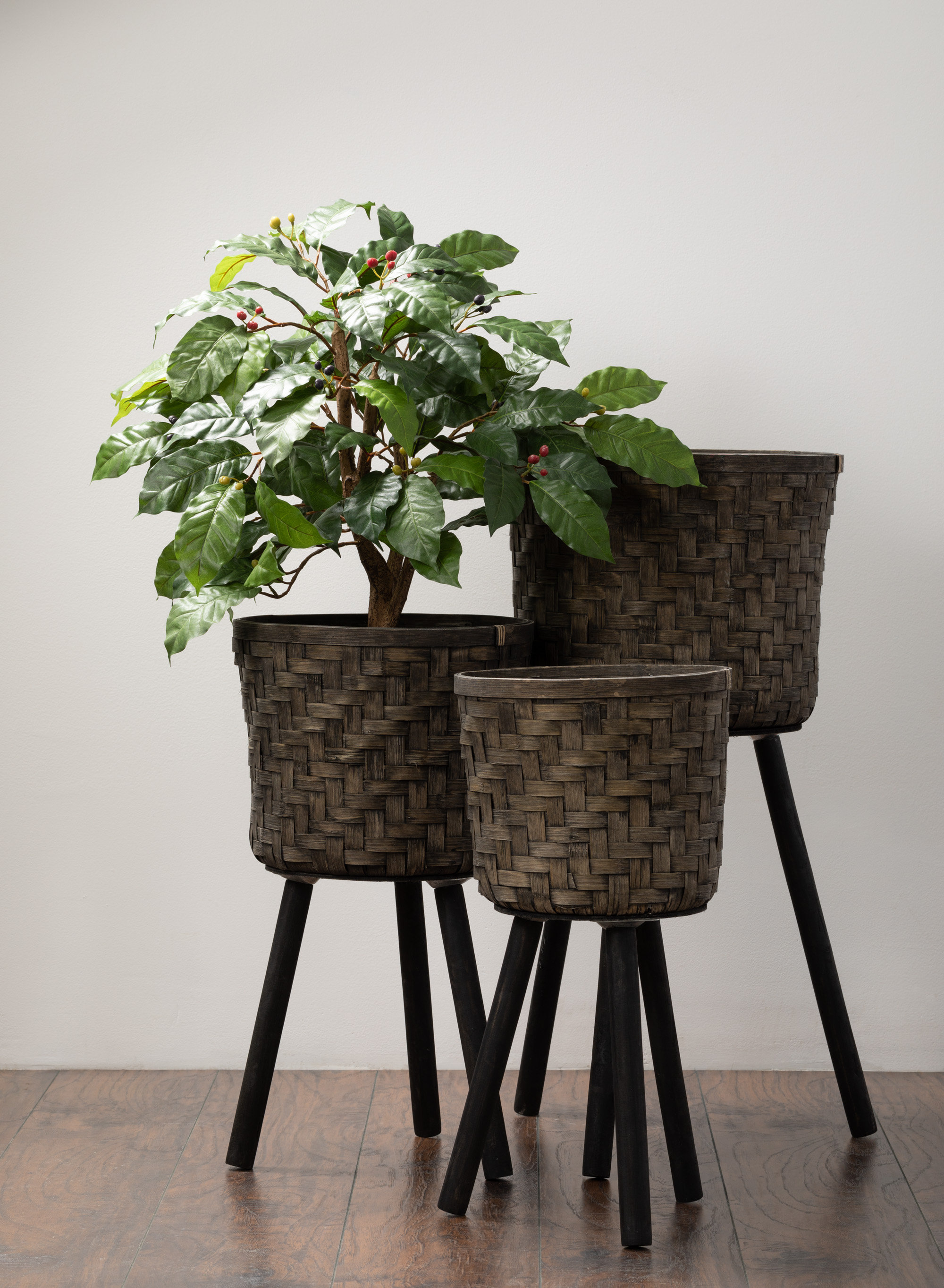 Bay Isle Home Manufahi 2 Piece Wicker Pot Planter Set | Wayfair