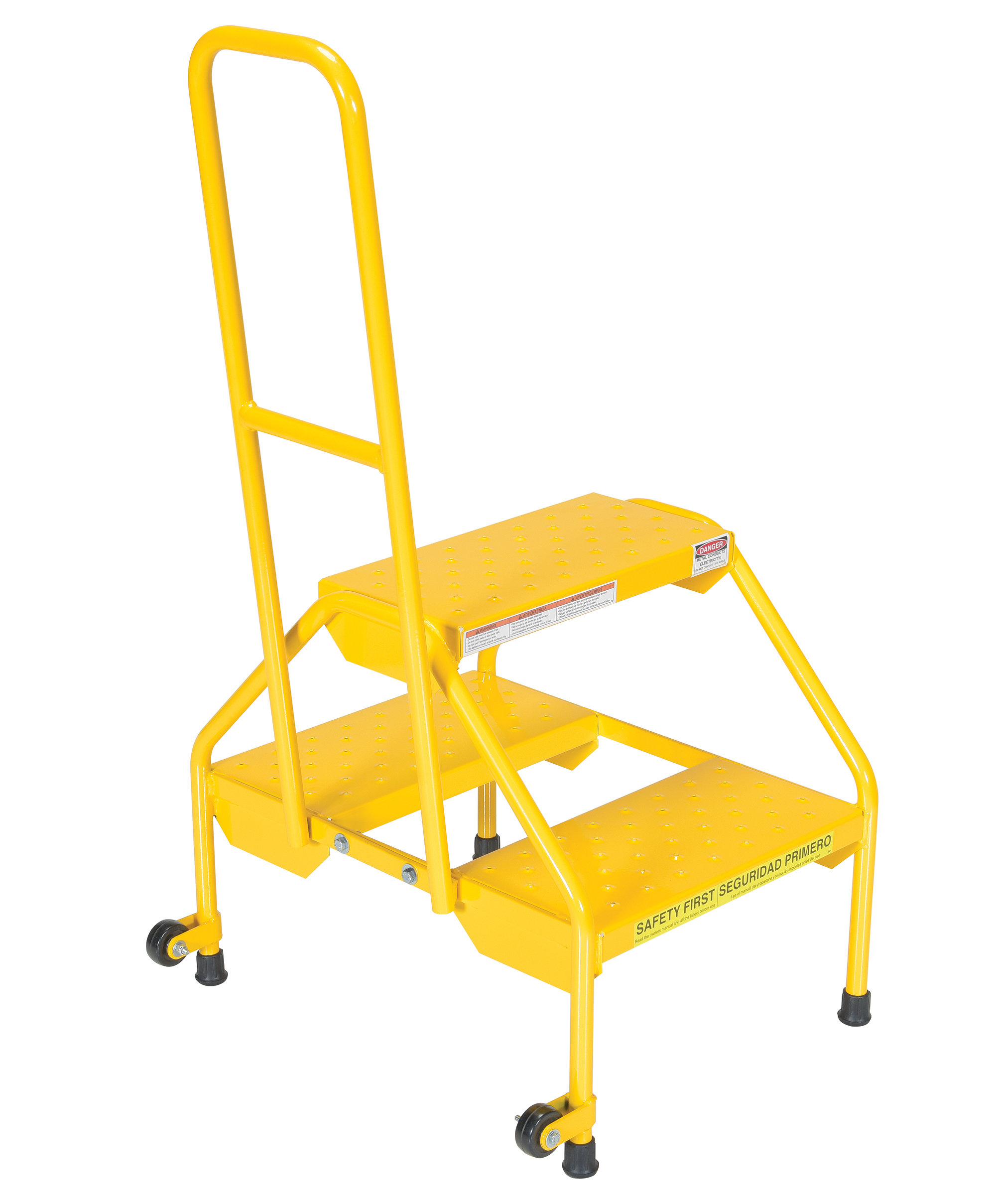 WFX Utility™ Chagford 2 - Step Steel Rolling Ladder | Wayfair