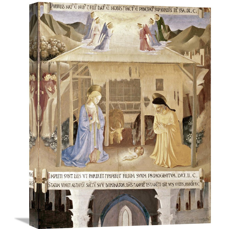 Global Gallery 'Nativity' by Fra Angelico Painting Print on Wrapped ...