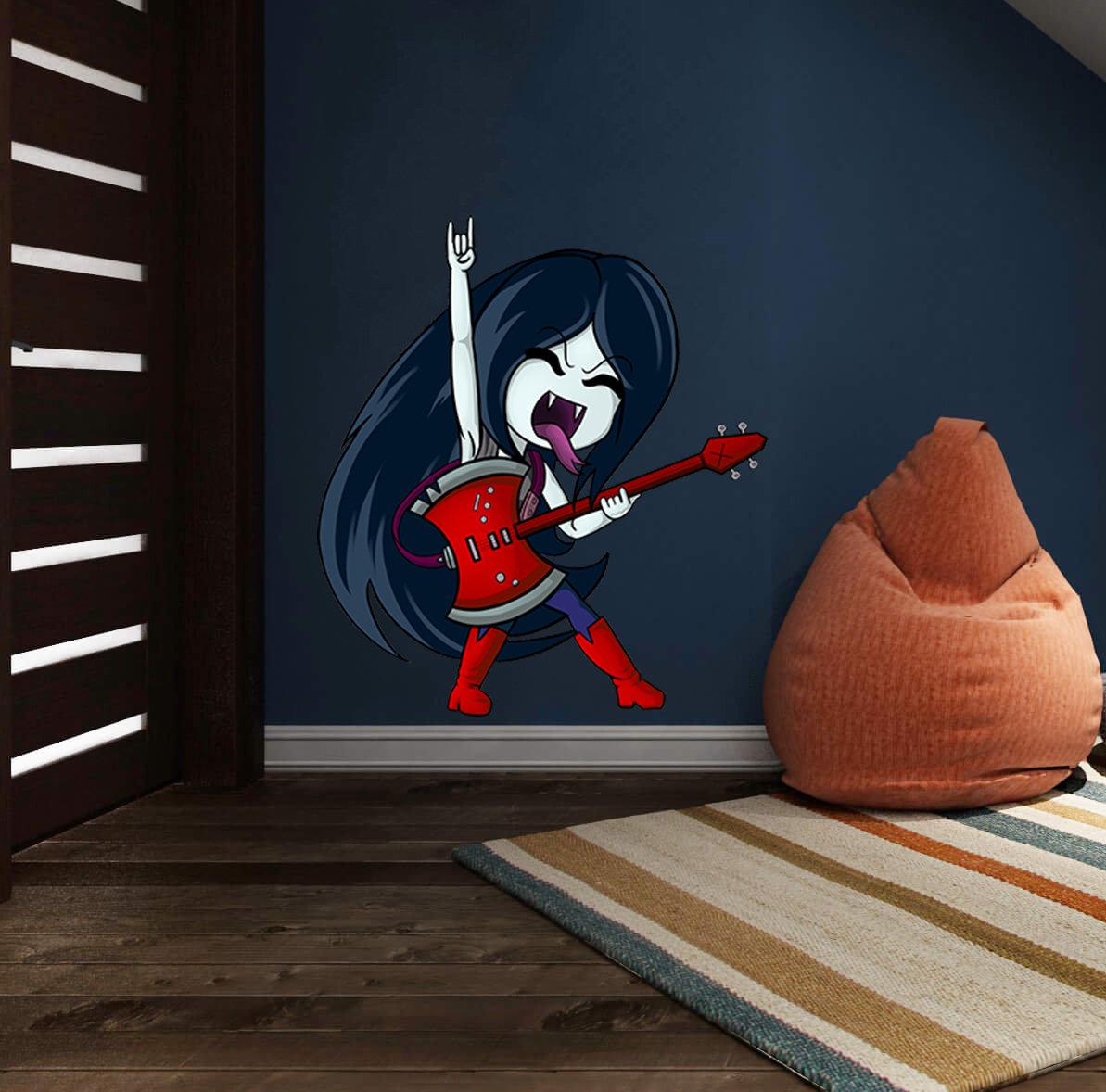 Trinx Rock'n'roll Girl, Rocking Vampire Girl, Vampire Sticker, Vampire ...