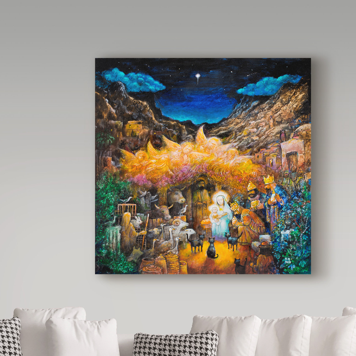 Trademark Art Bill Bell Nativity by Bill Bell - Print on Canvas | Wayfair