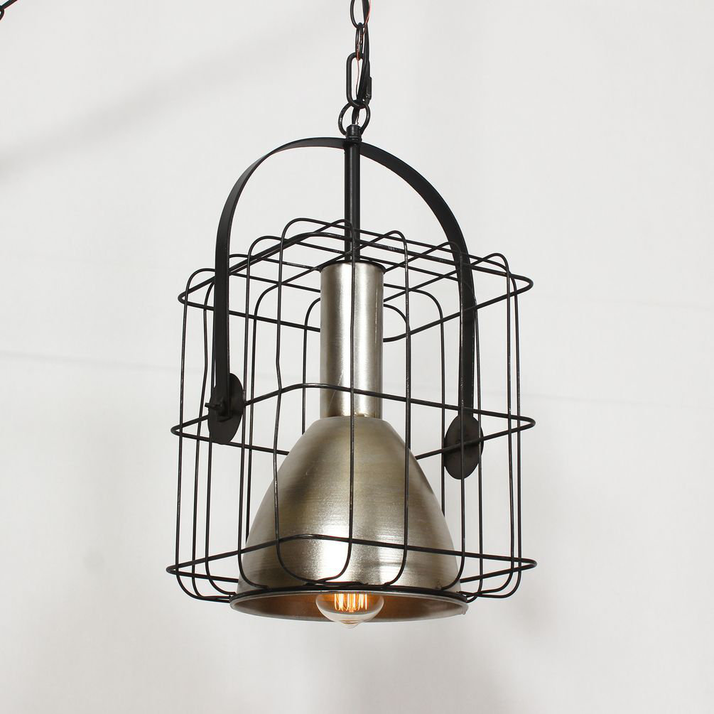 17 Stories Dome In Rectangle Cage Pendant Light Fixture | Wayfair
