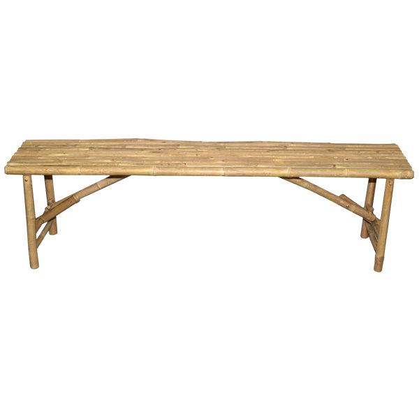 World Menagerie Mathiatis Folding Wood Bench & Reviews | Wayfair