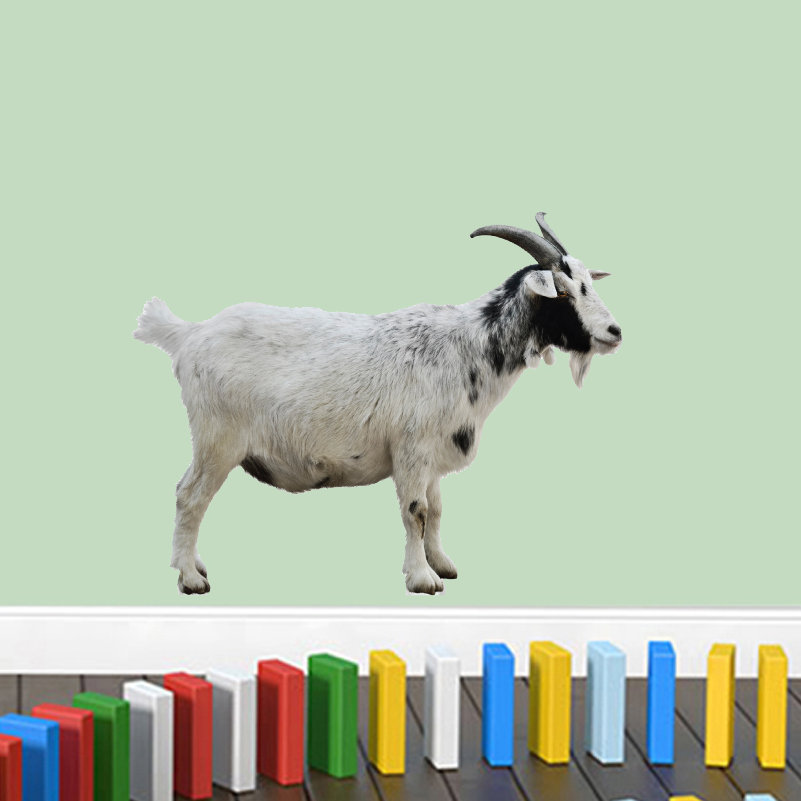SweetumsWallDecals Real Life Goat Wall Decal | Wayfair