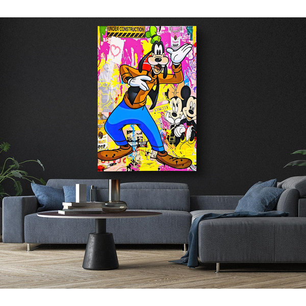 Mickey Mouse & Friends Goofy Graffiti - Graphic Art on | Wayfair.co.uk