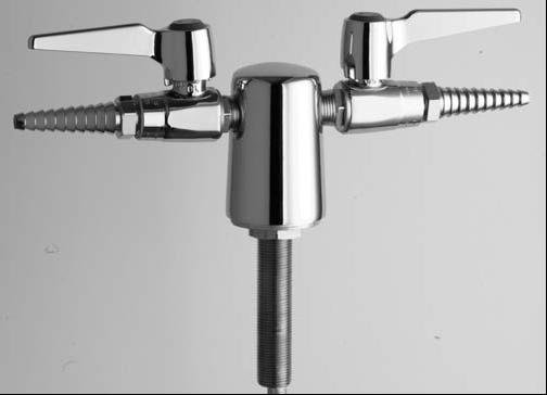 Chicago Faucets Turret with Two Ball Valves At 180º and Double Lever ...